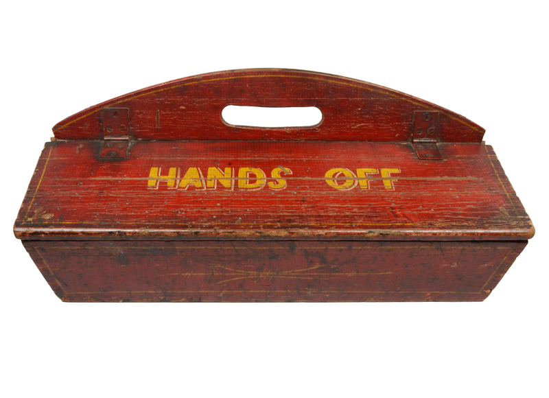STEVEN S. POWERS - "HANDS OFF" Carpenters Tool Box