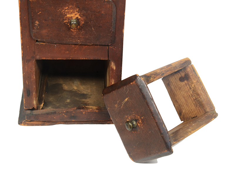 STEVEN S. POWERS - ﻿New England Two Drawer Painted Pipe Box