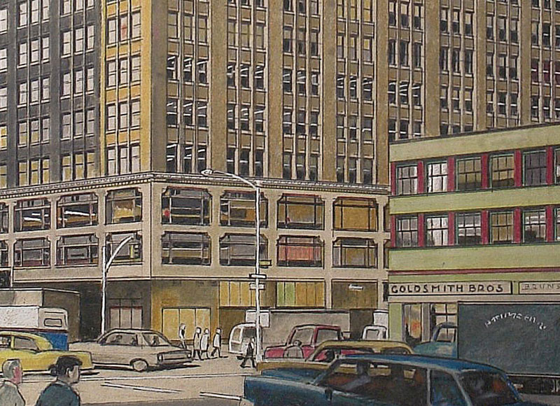 STEVEN S. POWERS - Cityscape / 1385 Broadway, New York, NY