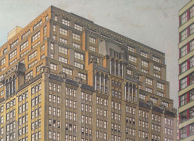STEVEN S. POWERS - Cityscape / 1385 Broadway, New York, NY