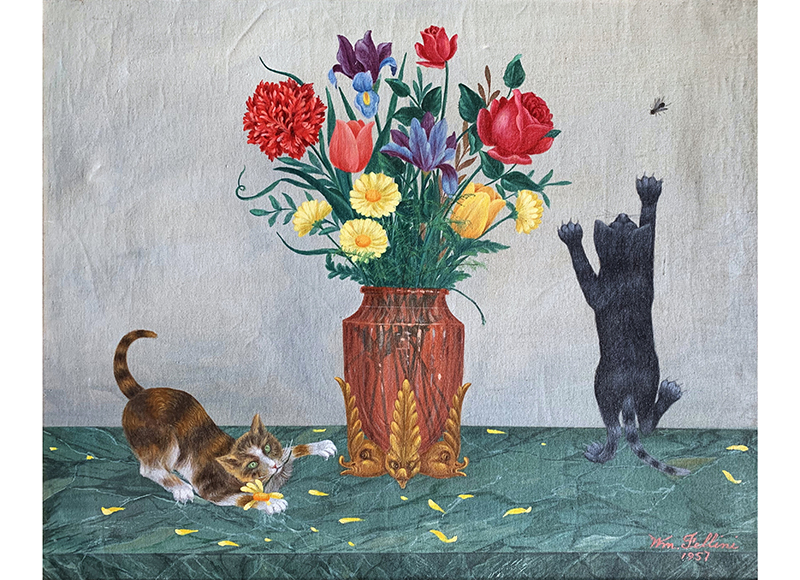 STEVEN S. POWERS - William Fellini ( -1965) - Mischief Cats