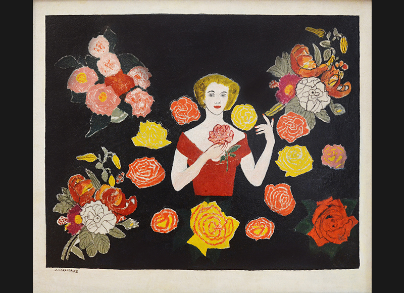 STEVEN S. POWERS - Joseph Garlock - Woman with Roses