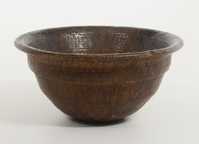 STEVEN S. POWERS - Acorn Shaped Turned Ash Burl Bowl